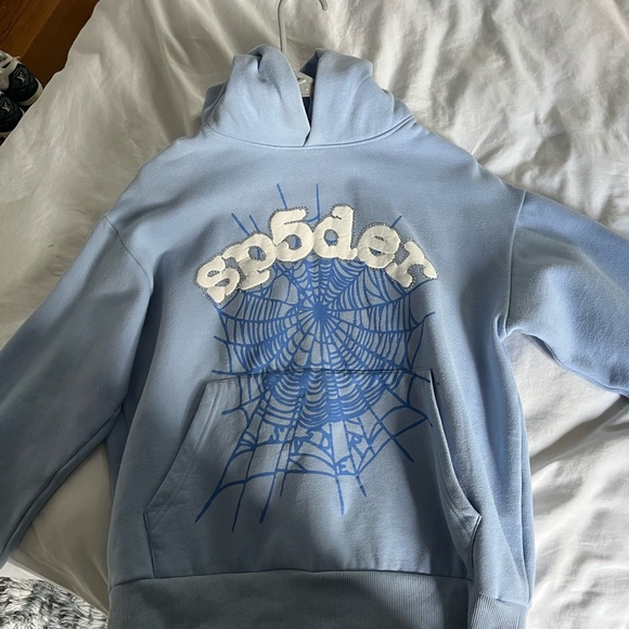 Spider | Sweaters | Sp5der Light Blue Mens Sweater | Poshmark